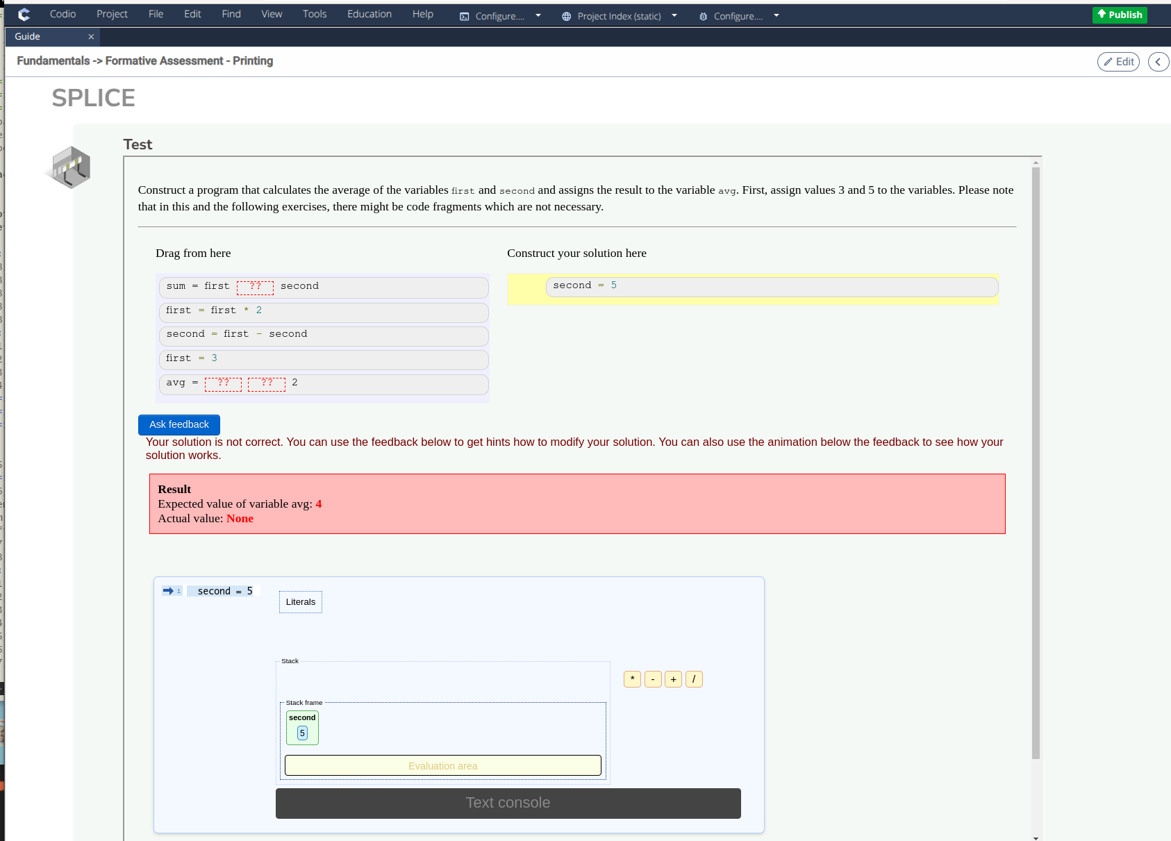 Codio Now Supports Splice: Expanding Your Assessment Possibilities